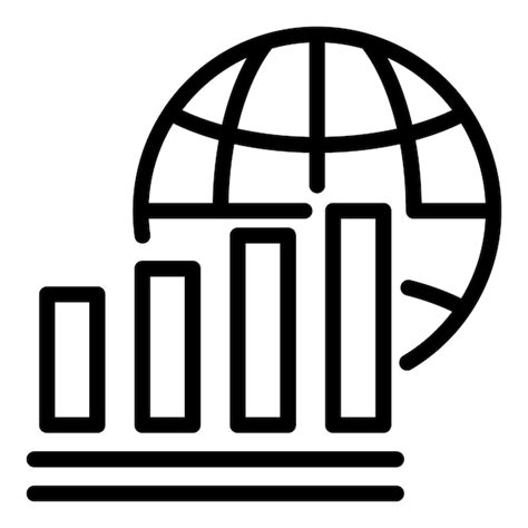 Premium Vector Globe And Mobile Network Icon Outline Globe And Mobile Network Vector Icon For