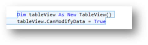 Table View Business Rules