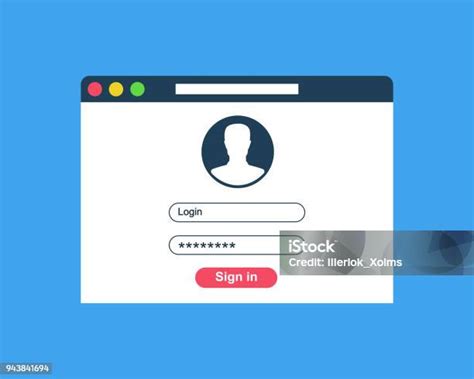 로그인 페이지와 함께 웹 브라우저 창입니다 로그인 폼 페이지입니다 등록 인증 권한 부여 개념입니다 현대 평면 디자인 그래픽 요소입니다 배경 벡터 일러스트입니다 0명에 대한