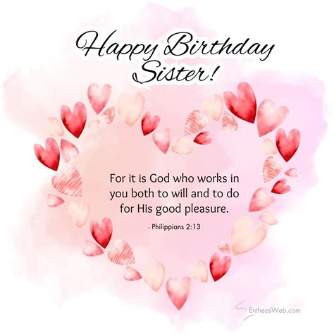 Christian Happy Birthday Sister Images With Bible Verses Entheosweb