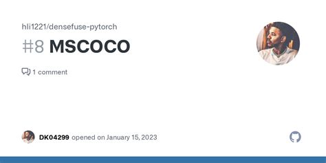 mscoco · issue 8 · hli1221 densefuse pytorch · github