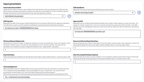 Awssupport Emptys3bucket Aws Systems Manager Automation 실행서 참조