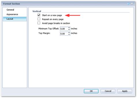 Business Object Webi Report Splitting Into Multiple Pages Not Tabs