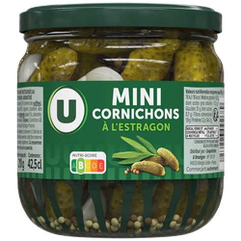 Mini Cornichons à Lestragon U 210 G La Belle Vie Courses En