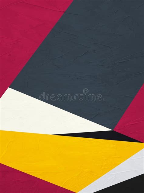 Abstract Art Of Textured And Colorful Geometric And Minimalist Shapes Stock Image Image Of