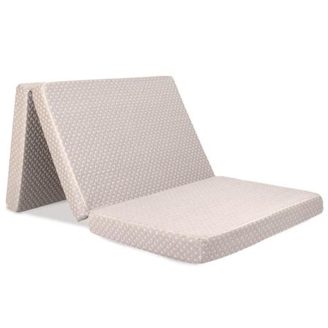 Milliard Premium Twin Medium Firm Memory Foam Firm 4 Tri Folding