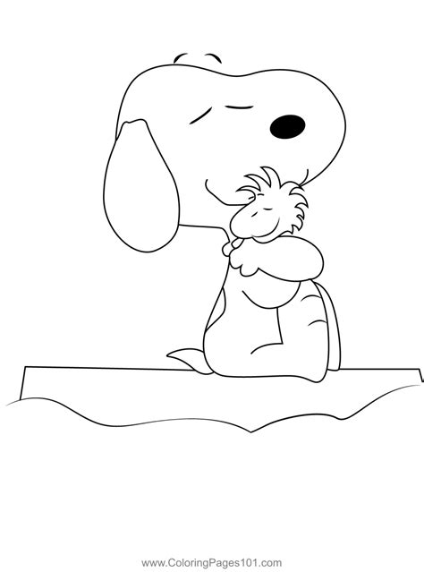 Printable Snoopy And Woodstock Coloring Pages Free Printable Templates