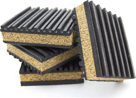 Pneumaticplus Anti Vibration Rubber And Cork Isolation Pads Pack Of 4 3