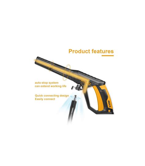 Ingco Hpwr14008 1400w Corded 130 Bar High Pressure Washer Hardware