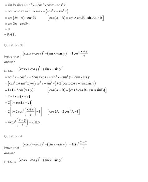 Maths Ch 3 Trigonometric Functions Class 11 Ncert Solutions