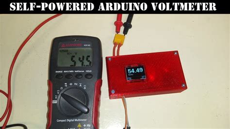 Arduino Self Powered Volt Meter 12 90v Dc Code And Tutorial In