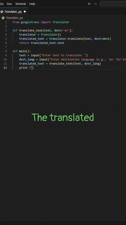 Create A Language Translator In Python How To Make A Translator In