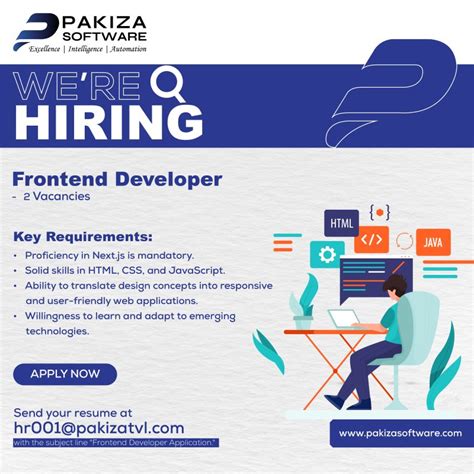 Pakiza Software Ltd On Linkedin Pakizasoftware Frontenddeveloper