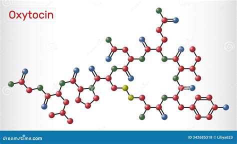 Atom Peptide Icon Outline Vector Amino Protein
