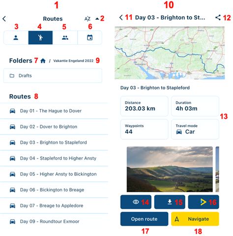 app routes and tracks support