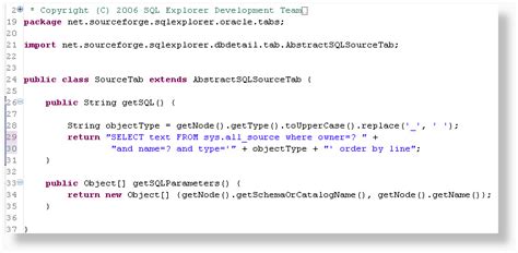 Eclipse Sql Explorer