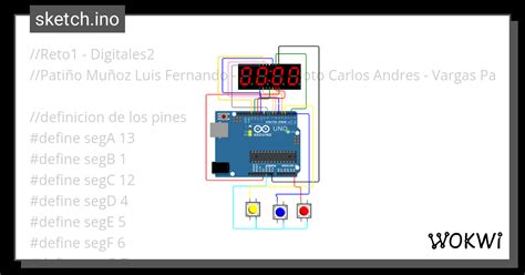 Reto 1 Digitales 2 Wokwi Esp32 Stm32 Arduino Simulator