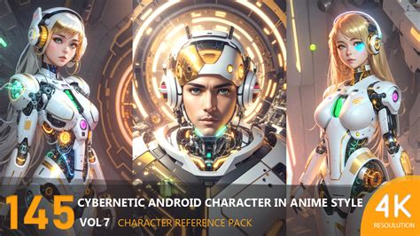 Artstation Cybernetic Android Characters In Anime Style Vol7 4k