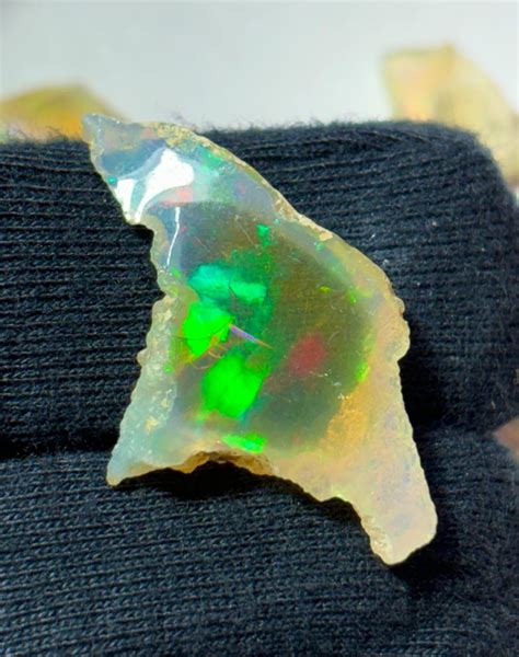 Ethiopian Opal Rough Raw Fire Opal Stone For Jewelry Making Etsy