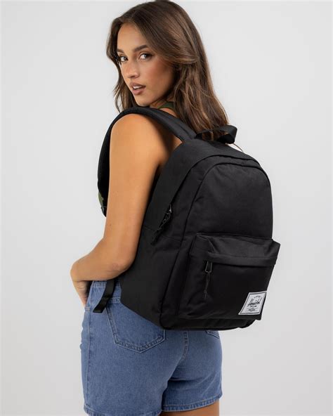 Shop Herschel Classic Backpack In Black Fast Shipping And Easy Returns