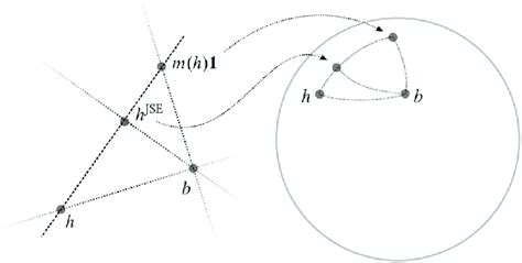 Shrinkage Of The Sample Eigenvector H Along The Line Connecting H And Download Scientific