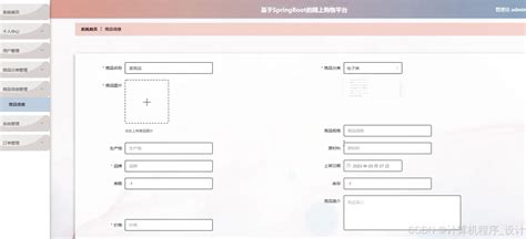 【开题报告】基于springbootvue网上购物平台（程序源码论文 计算机毕业设计基于spa的在线电商平台的设计与实现论文 Csdn博客