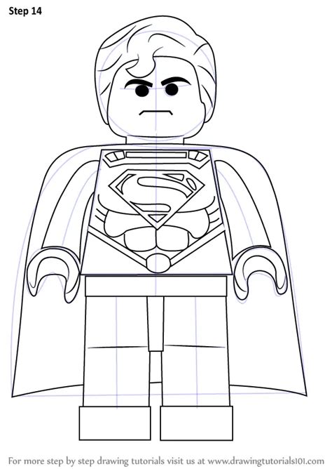 How To Draw Superman From The Lego Movie The Lego Movie Step By Step Drawingtutorials Com