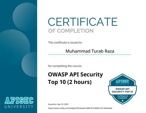 Cybersecurity Apisecurity Owasp Apiprotection Infosec Websecurity… Muhammad Turab Raza