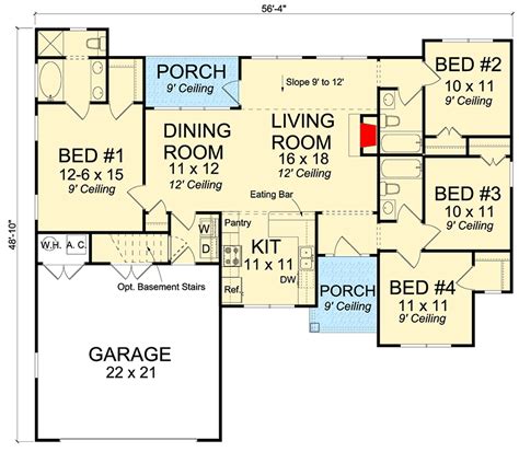 Split Bedroom Open Floor Plan At Owen Griver Blog