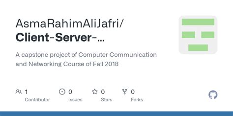 GitHub AsmaRahimAliJafri Client Server Communication Using UDP Sockets A Capstone Project Of