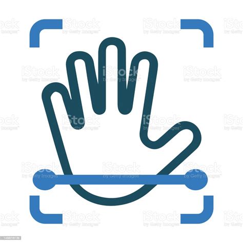 Hand Scan Palm Icon Stock Illustration Download Image Now