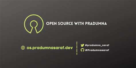 Sreenika M On Linkedin Github Pradumnasarafopen Source With Pradumna Open Source Guide