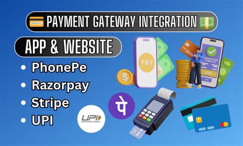 Integrate Stripe Paypal Razorpay Upi Phonepe Payment Gateway In App And Website By Developer3695