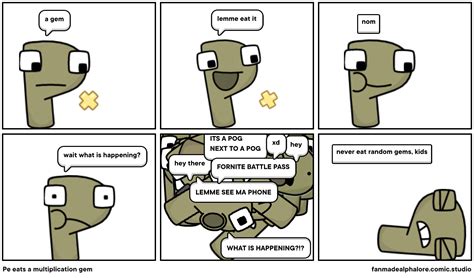 Pe Eats A Multiplication Gem Comic Studio
