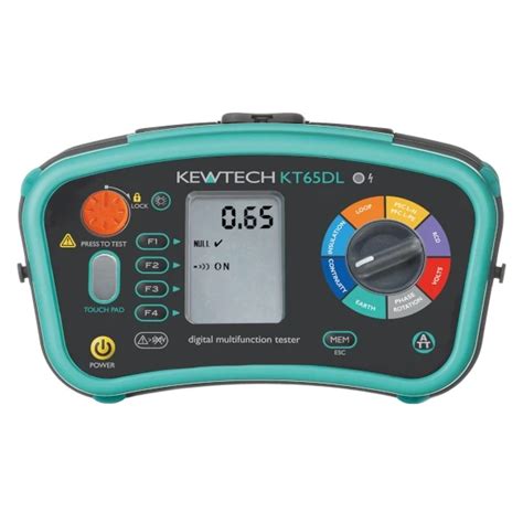 Kewtech Kt65dl Digital 8 In 1 Multifunction Tester Acutest Kewtech Kt65dl Digital 8 In 1 Multifunction Tester Acutest