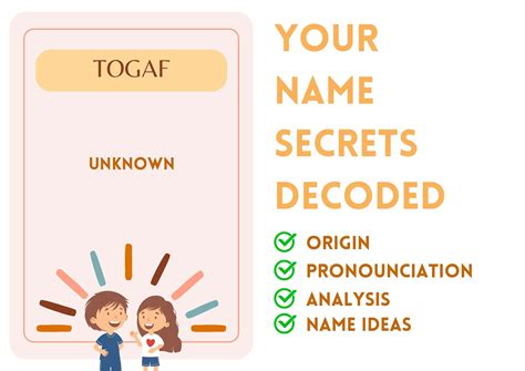 Togaf Name Meaning And Pronunciation