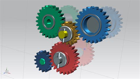 齿轮传动装置step模型图纸下载 懒石网