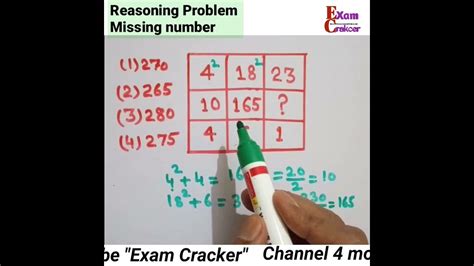 How To Solve Missing Number Problems Box Problems Reasoning Tricks Ssc Cgl Mts Rrb Ntpc