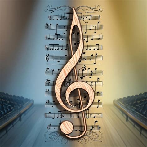 The Elegance Of Musical Notes In A Classical Setting Premium Ai