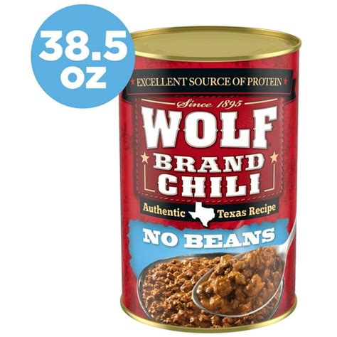 Wolf Brand Chili No Beans Chili Without Beans 15g Protein Per Serving