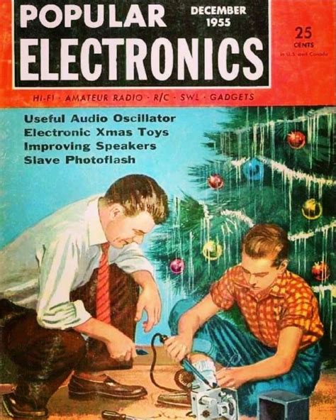 Two Communications On Linkedin Popular Electronics Magazine Shows A Father And Son Building One