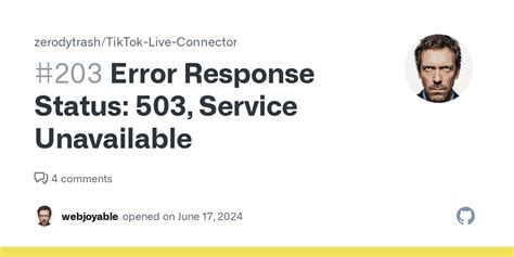 Error Response Status 503 Service Unavailable · Issue 203