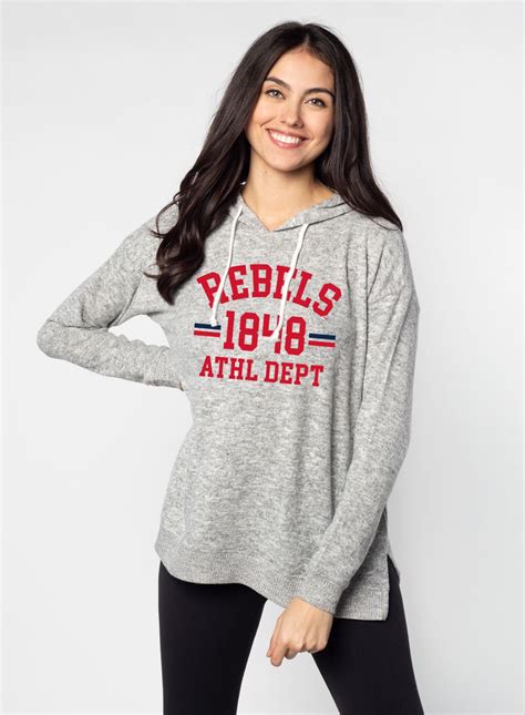 Chicka D Ole Miss Heather Grey Hoodie The College Corner