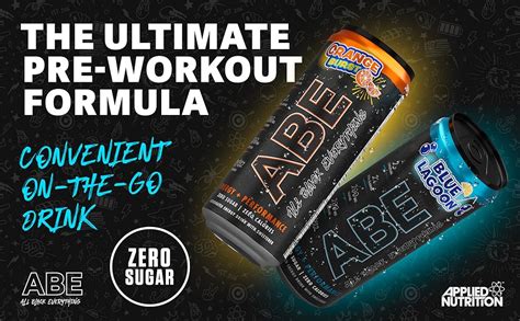 Applied Nutrition Abe Pre Workout Cans All Black Everything Energy