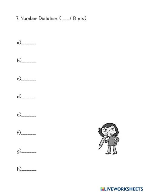 Math Assesment Worksheet Live Worksheets