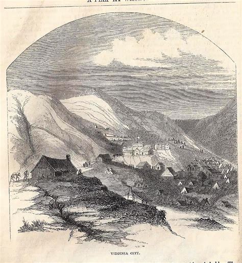 Original Harpers Magazine A Peep At Washoe By J Ross Browne