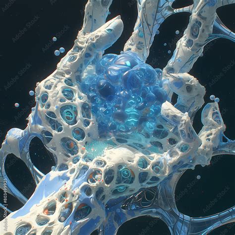 Incredible High Resolution Image Of A Sci Fi Molecular Assemblage Perfect For Digital Art And