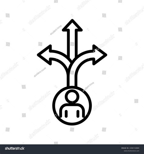Flexibility Icon Linear Logo Mark Black Stock Vector Royalty Free