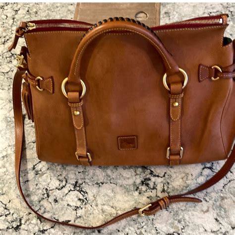 Dooney And Bourke Florentine Brown Satchel Bag Gem