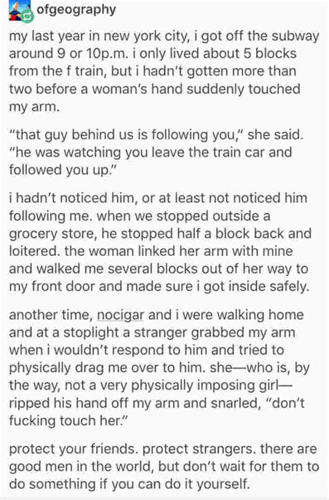 Women Share 3 Stories Of Complete Strangers Keeping Them Safe